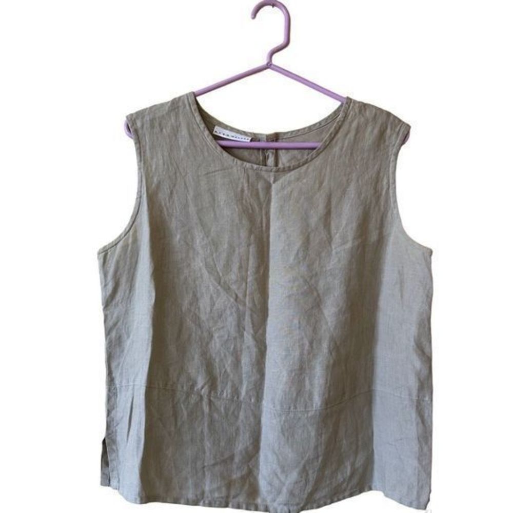 Bryn Walker Linen Shell Tank - Gem
